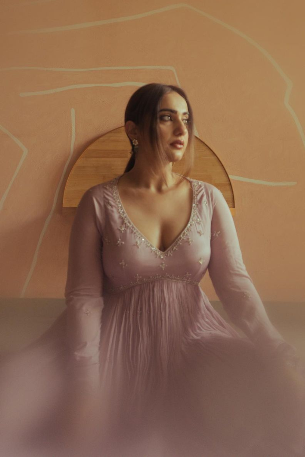 Kusha Kapila in Janvi Anarkali Set – Jigar Mali