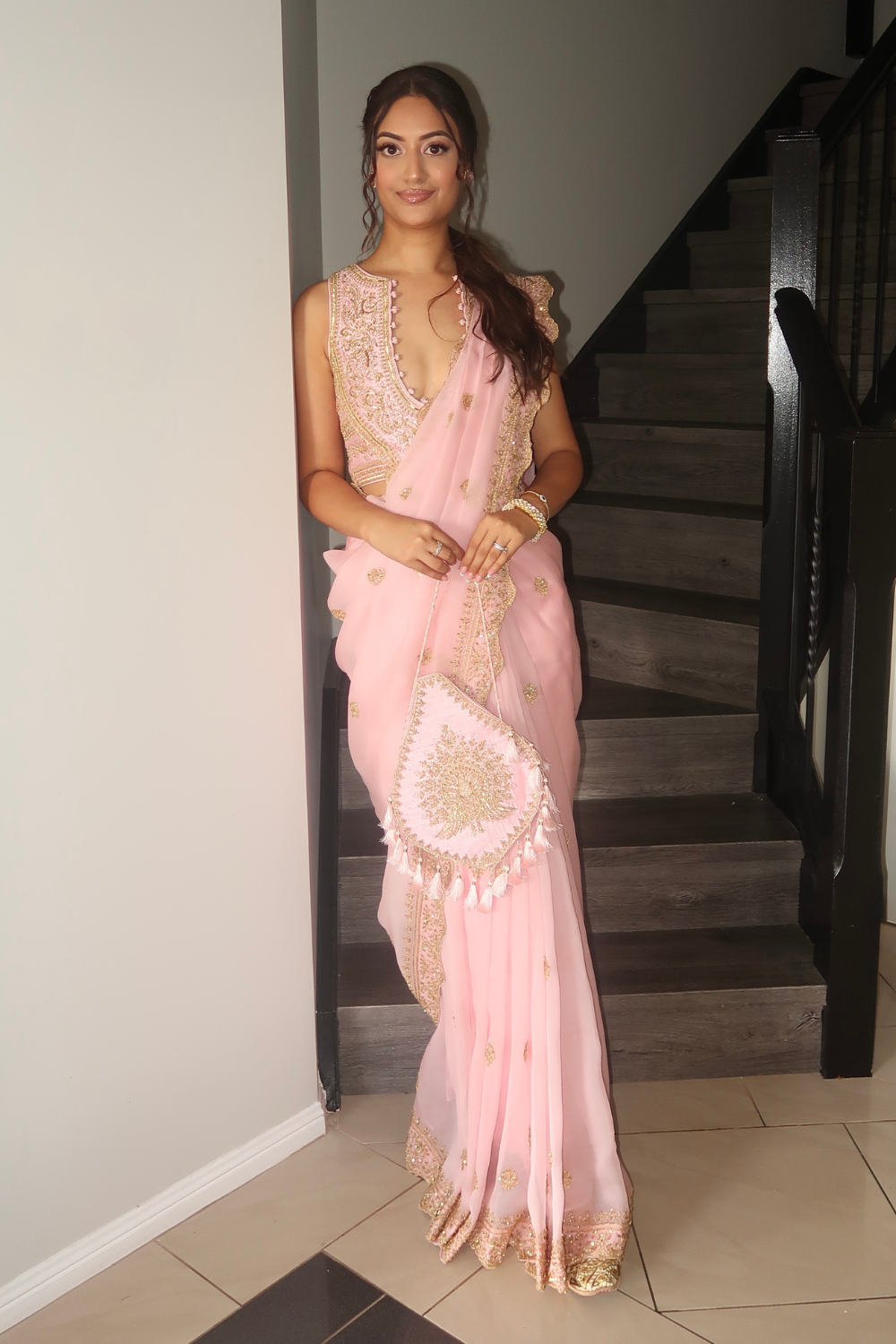 Natasha Shah in Sheeba Saree – Jigar Mali