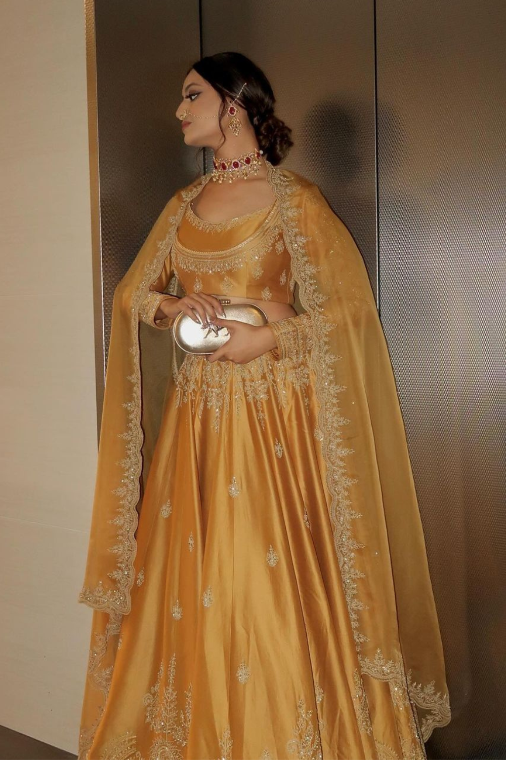 Natasha Shah in Nazmi Lehenga Set – Jigar Mali